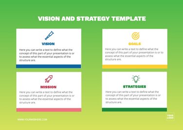 Mission, Vision and Values templates to print