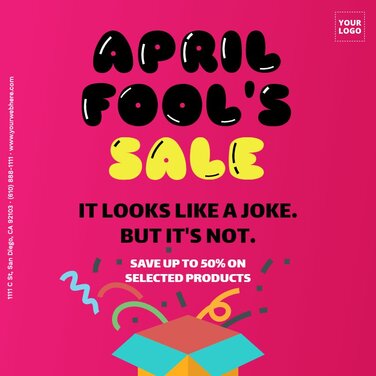 Templates for April Fools' Day promotions