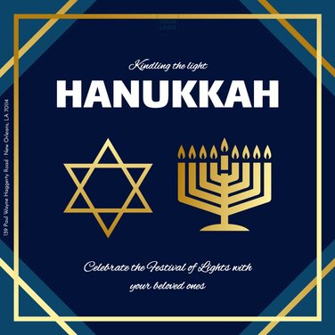 Hanukkah templates to customize online