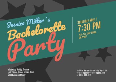 Free bachelorette party invitation templates