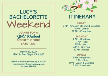 Free bachelorette party invitation templates