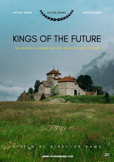 Movie poster templates editable online