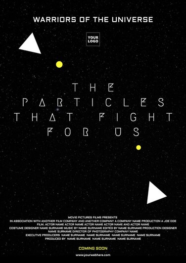 Movie poster templates editable online