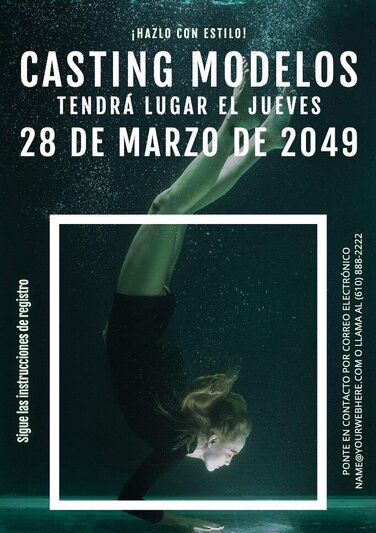 Plantillas gratis para carteles y flyers de castings y audiciones