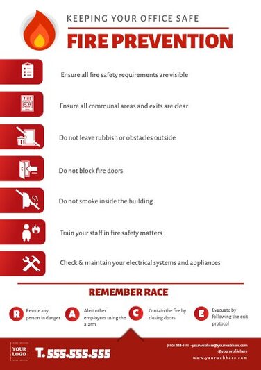 Create a fire prevention poster online