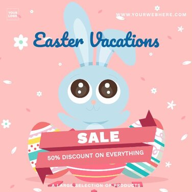 Easter Designs editable online for promotion and sales