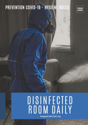 Disinfected Area signs to download