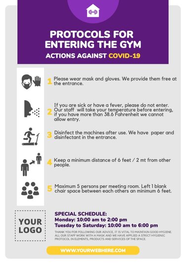 Social distance free posters