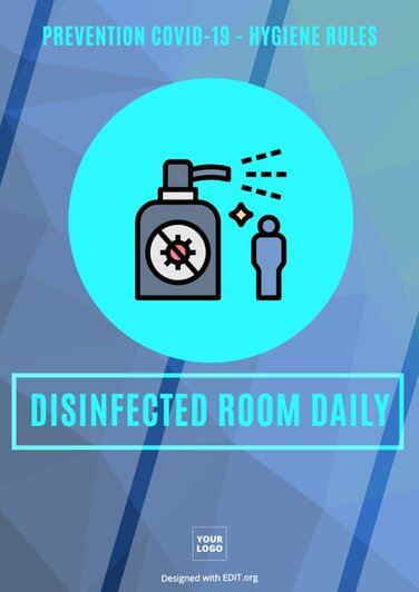 Disinfected Area signs to download