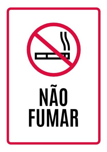 Cartazes de É proibido fumar editáveis online