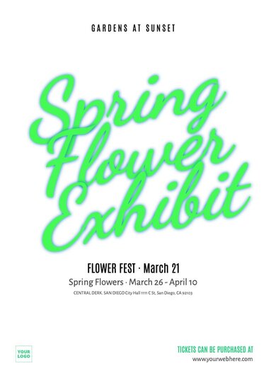 First Day of Spring banner and poster templates