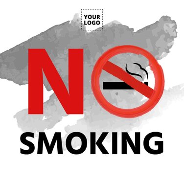 Cartazes de É proibido fumar editáveis online