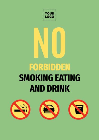 Prohibition and restriction signs to edit and print
