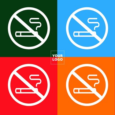 Cartazes de É proibido fumar editáveis online