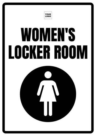 Printable locker room sign templates