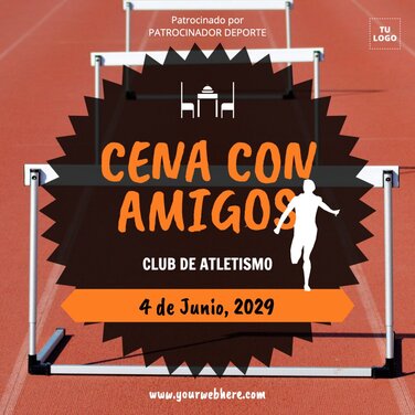 Plantillas personalizables para competiciones y clases de atletismo
