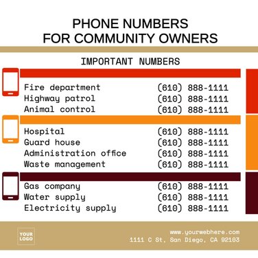 Crea un elenco gratutito di numeri di telefono online