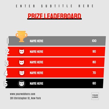 Free Ranking and Leaderboard Templates
