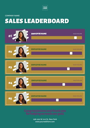 Customize track and field posters and banners