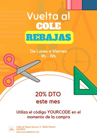 Plantillas para campañas de Vuelta al Cole
