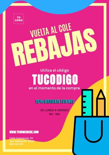 Plantillas para campañas de Vuelta al Cole