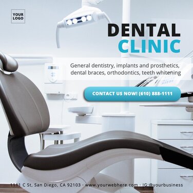 Editable Design Templates for Dental Clinics
