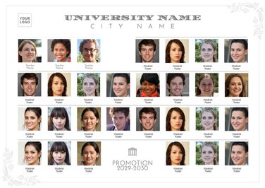 Customize free school class photo templates