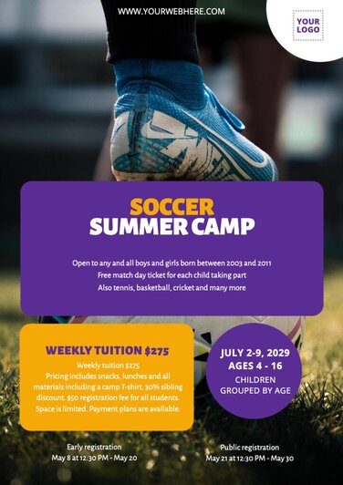 Social media designs for your soccer team