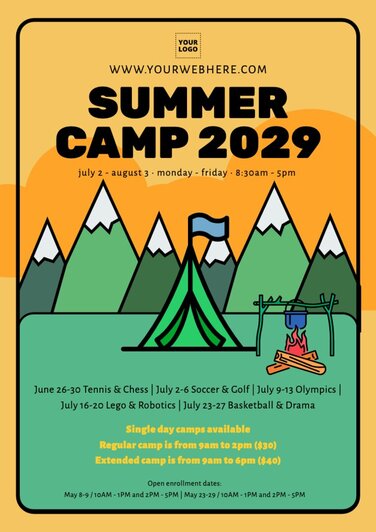 Summer Camp Promotional Flyers