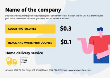 Print Store design templates