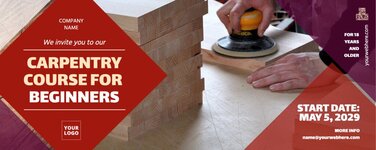 Create a free carpentry flyer and your own business cards templates
