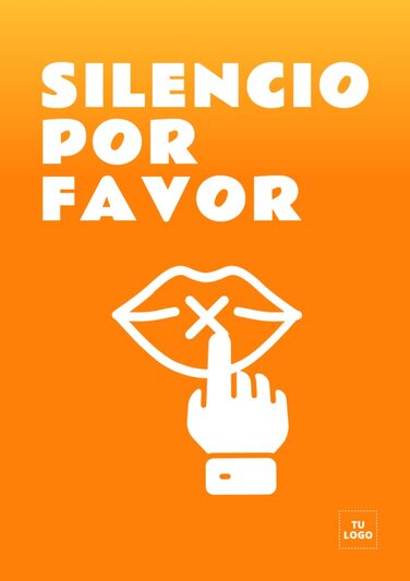 Carteles de silencio por favor para imprimir
