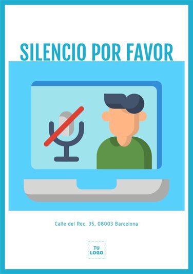 Carteles de silencio por favor para imprimir