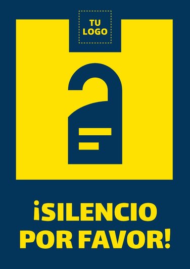Carteles de silencio por favor para imprimir