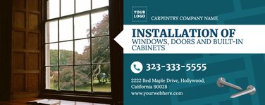 Create a free carpentry flyer and your own business cards templates