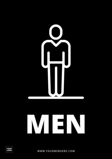 Free printable restroom signs