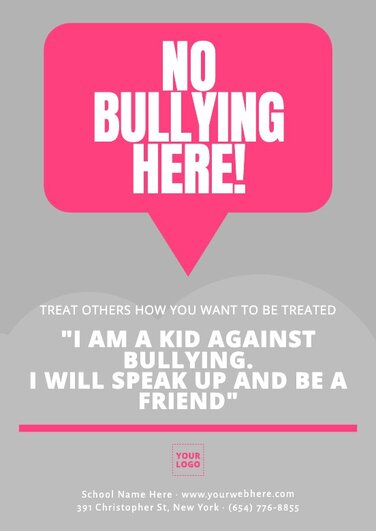 Free Anti-Bullying Posters for Schools