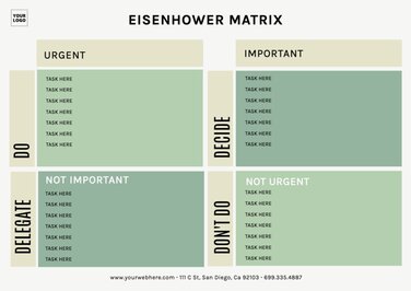 Eisenhower Matrix Template Examples to Edit Online