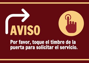 Crea un cartel de llamar al timbre para imprimir