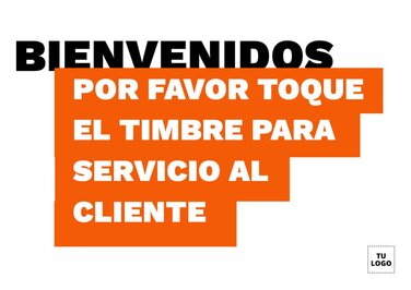 Crea un cartel de llamar al timbre para imprimir