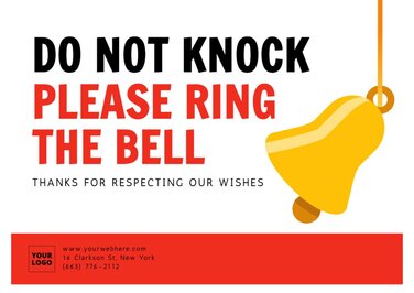 Kostenlose Bitte Klingeln Schilder zum Ausdrucken, die du online ...