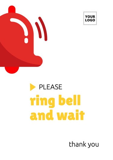 Free Printable Ring the Bell Signs you can edit online