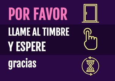 Crea un cartel de llamar al timbre para imprimir