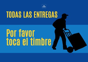 Crea un cartel de llamar al timbre para imprimir