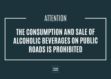 Editable Posters: The Sale of Alcoholic Drinks to Minors is Prohibited