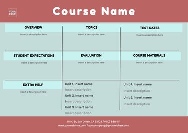 Modèles de Syllabus didactic programming à éditer en ligne