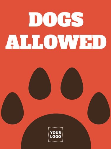 Dogs Welcome printable templates and signs (customizable)