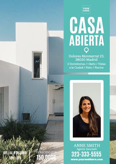 Plantillas de invitaciones de Open House para inmobiliarias