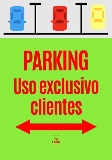 Plantillas de parking gratuito editables online