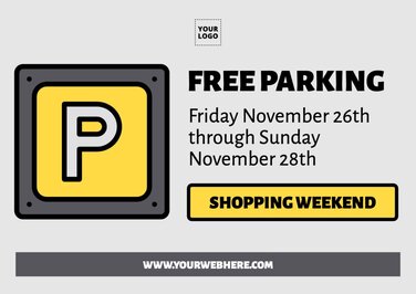 Free Parking Online Editable Templates